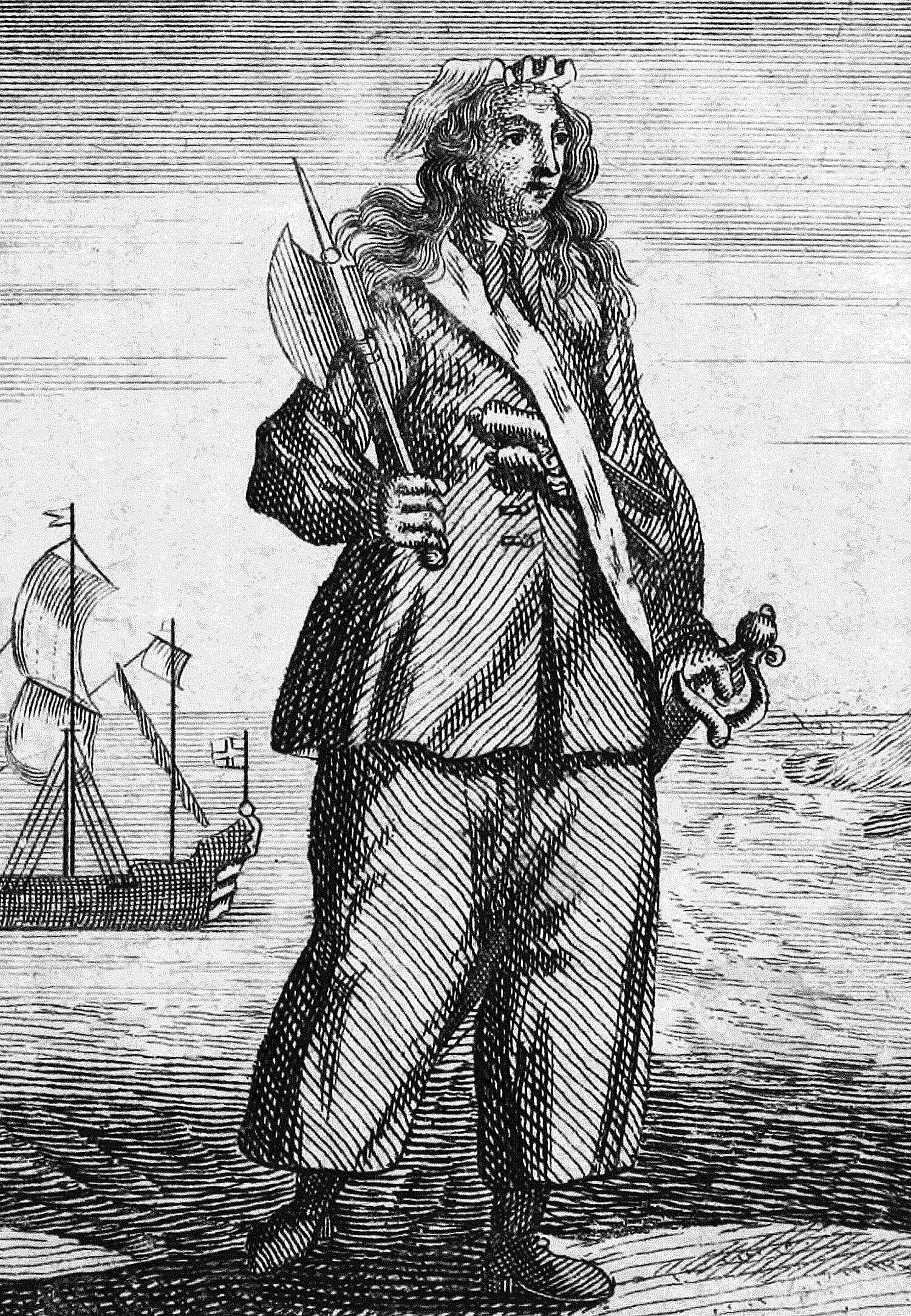 Mary Read the Pirate Notecard Set. Vintage 18c B/w Portrait ...