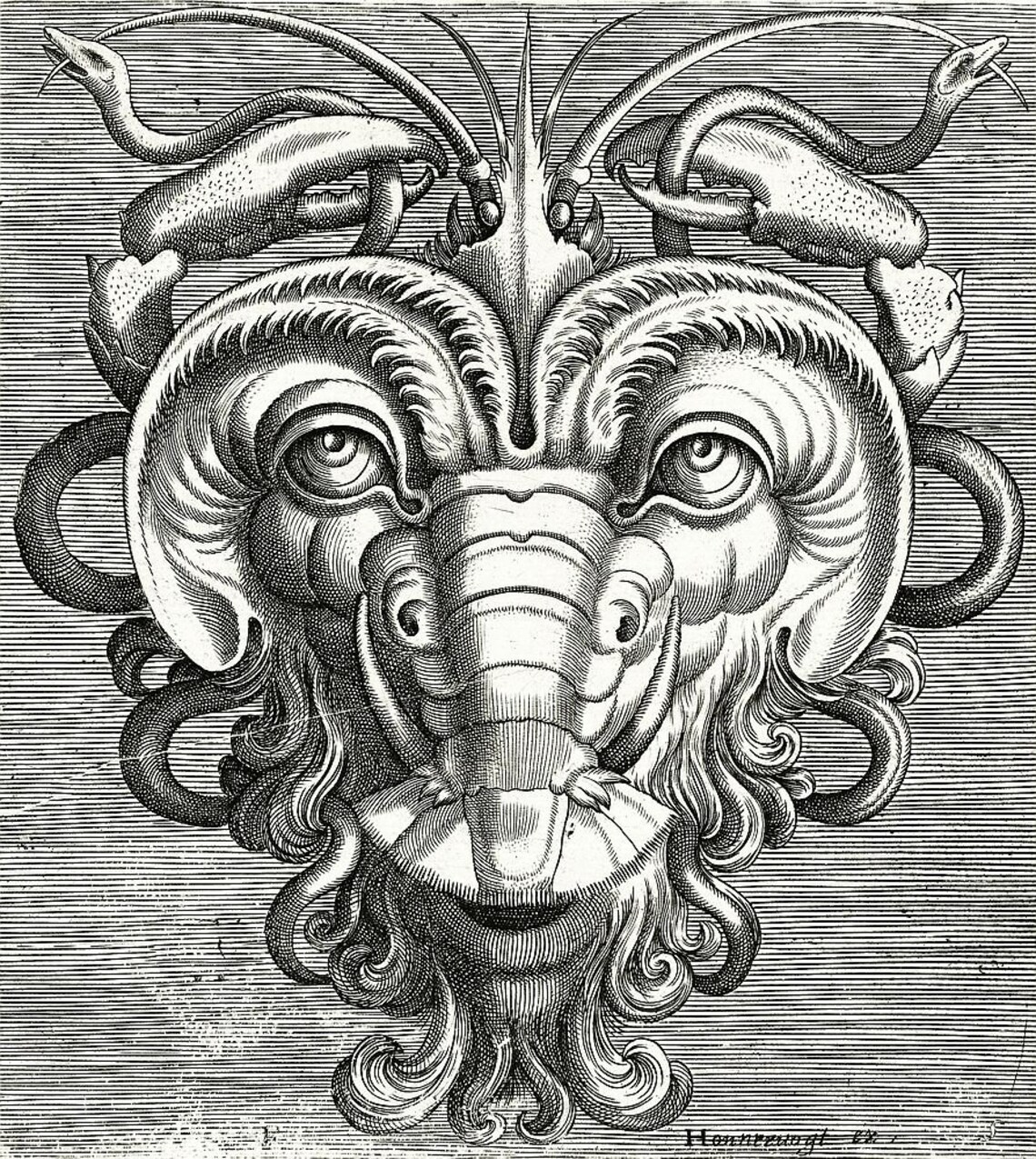 Funny Grotesque Masks Vintage Art Printable Coloring Pages. 6 | Etsy