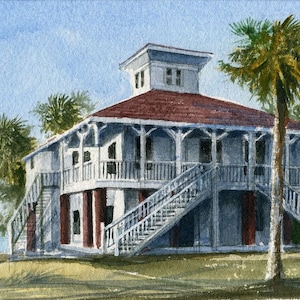 St. Joseph Point Range Rear Lighthouse, Port St. Joe, Florida. 1940s ...