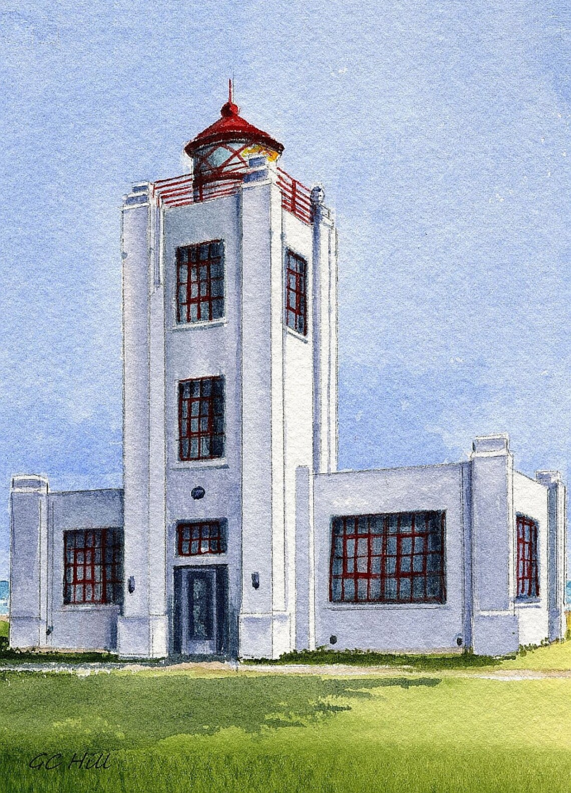 Point Hueneme Lighthouse, Ventura County, CA. Art Deco Coast Guard ...