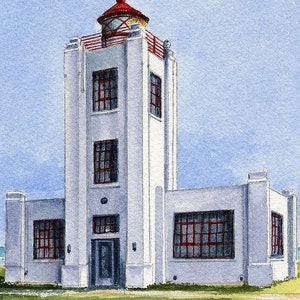 Point Hueneme Lighthouse, Ventura County, CA. Art Deco Coast Guard ...