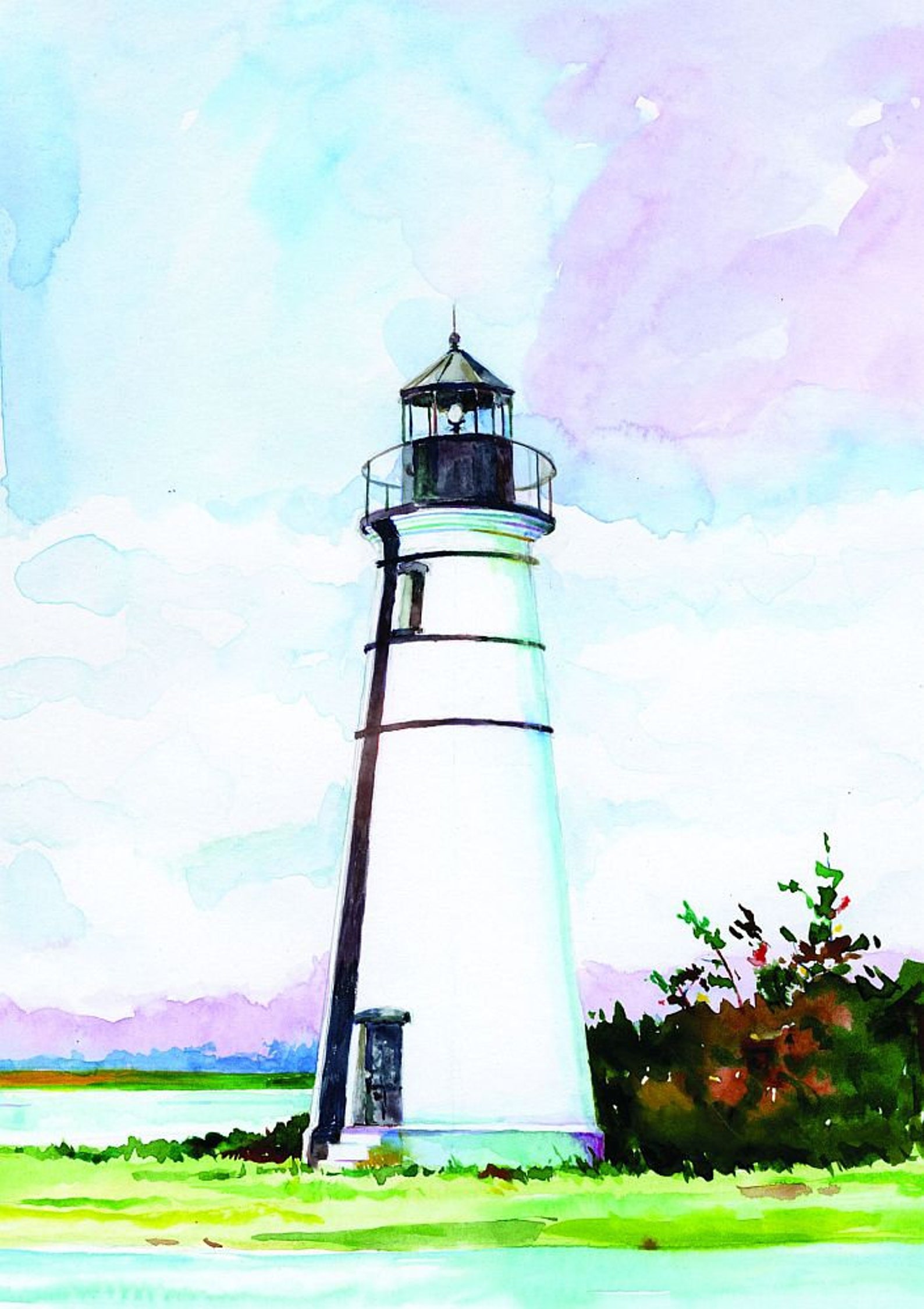Tchefuncte River Lighthouse Lake Pontchartrain Maritime - Etsy