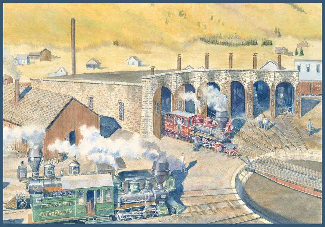 Como Roundhouse, South Park, Colorado, Fridge Magnet 3.5x5". DSP&P ...