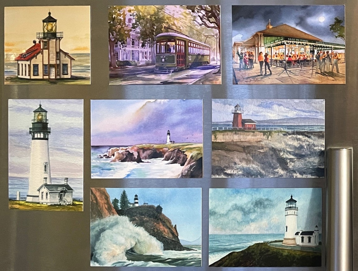 Yaquina Head Lighthouse Landscape Fridge Magnet 3.5x5. - Etsy