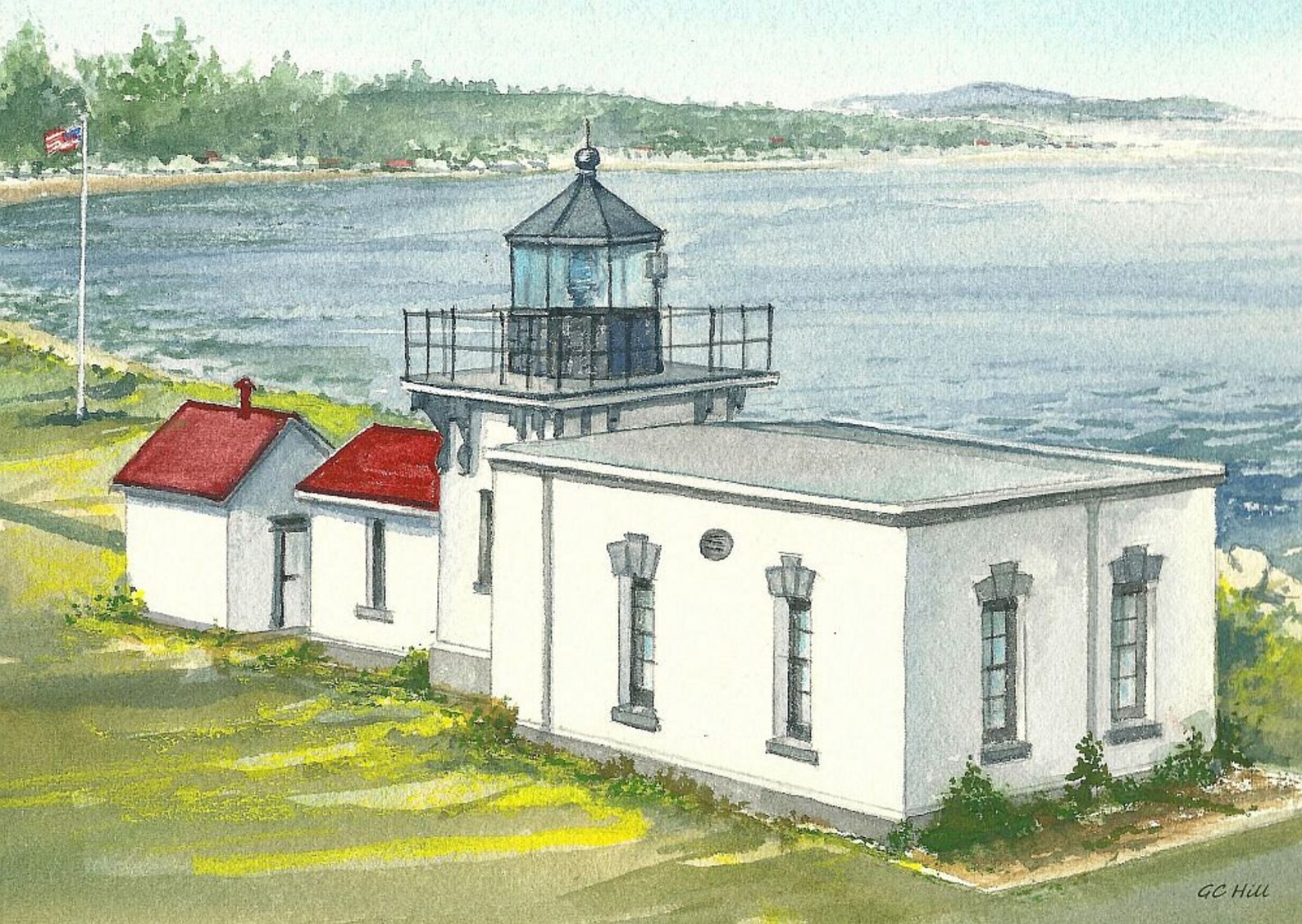Point No Point Lighthouse, Hansville, Kitsap Peninsula, WA. Puget Sound ...
