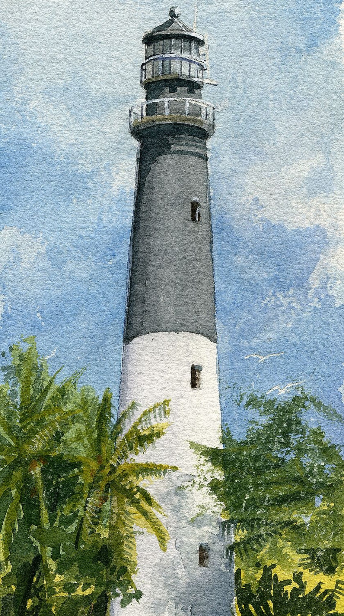 Dry Tortugas Lighthouse Loggerhead Key Florida. Black & - Etsy