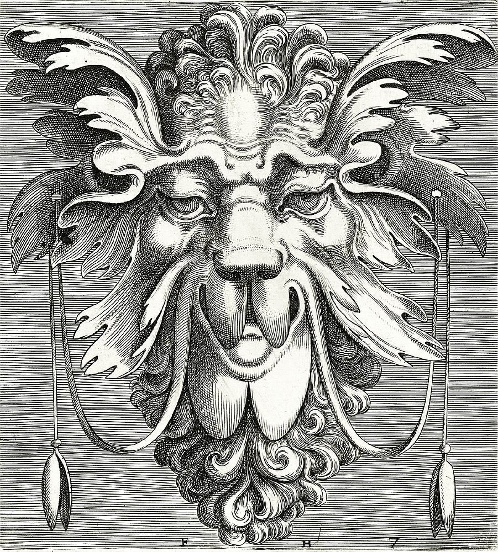 Funny Grotesque Masks Vintage Art Printable Coloring Pages. 6 | Etsy