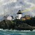 Two Bush Island Lighthouse, Penobscot Bay, Maine. Sunset Portrait View ...