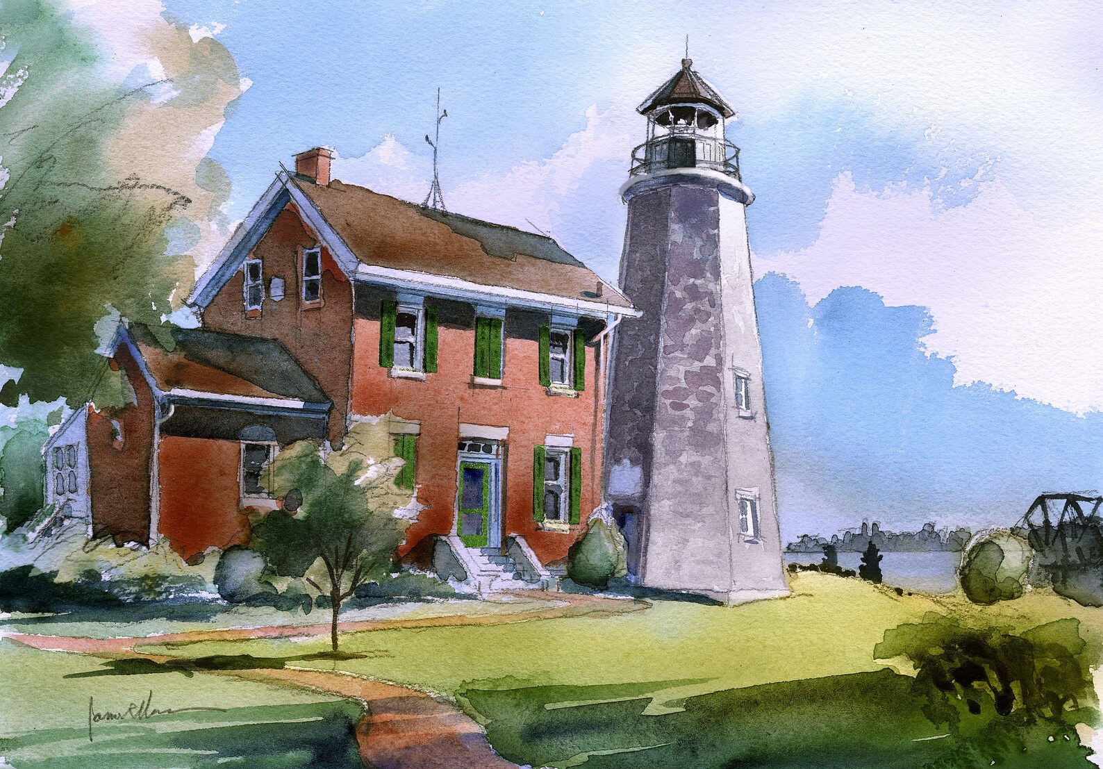 Charlotte-genesee Lighthouse Lake Ontario Rochester New - Etsy