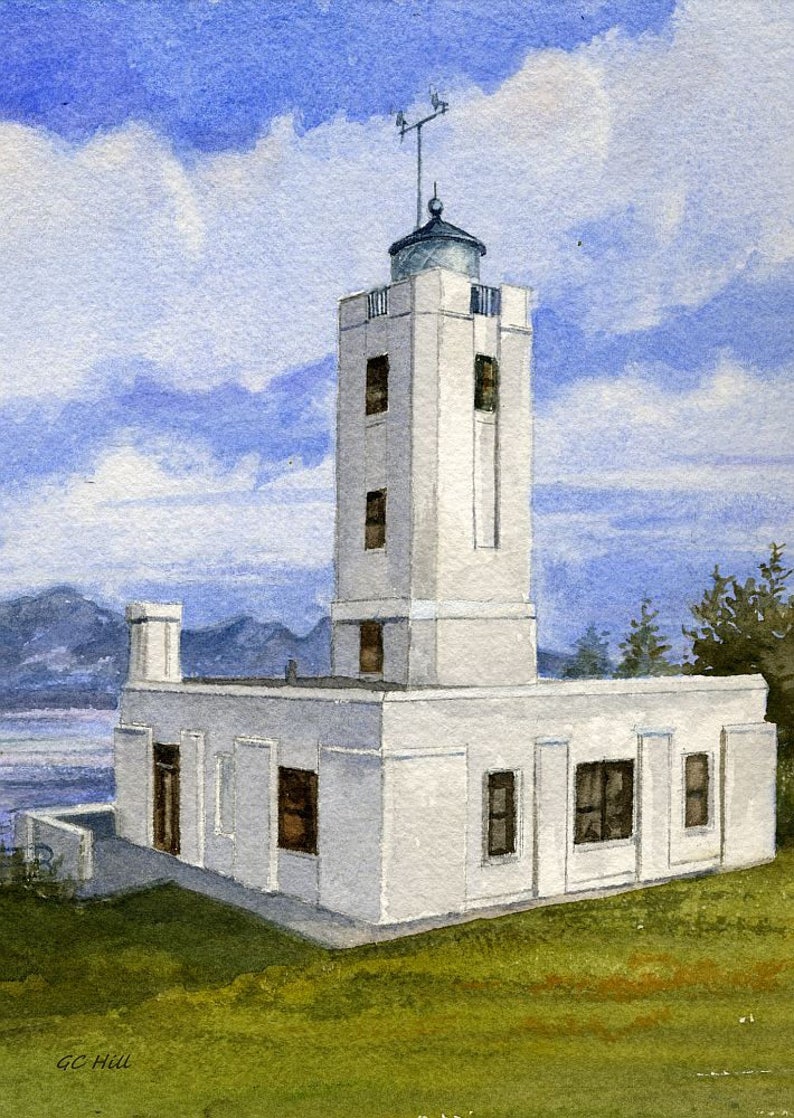 Five Finger Islands Lighthouse Alaska Inside Passage Art - Etsy