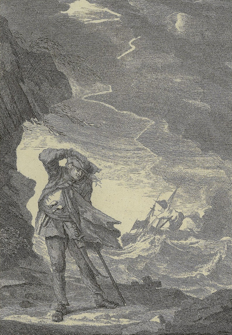 Pirate Captain Edward ned Low in Storm W/ | Etsy