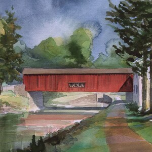 Uhlerstown Covered Bridge, Delaware Canal, Bucks County, PA. Romantic ...