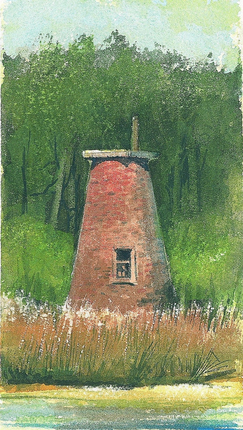 Price's Creek Lighthouse, Southport, North Carolina. Picturesque Ruin ...