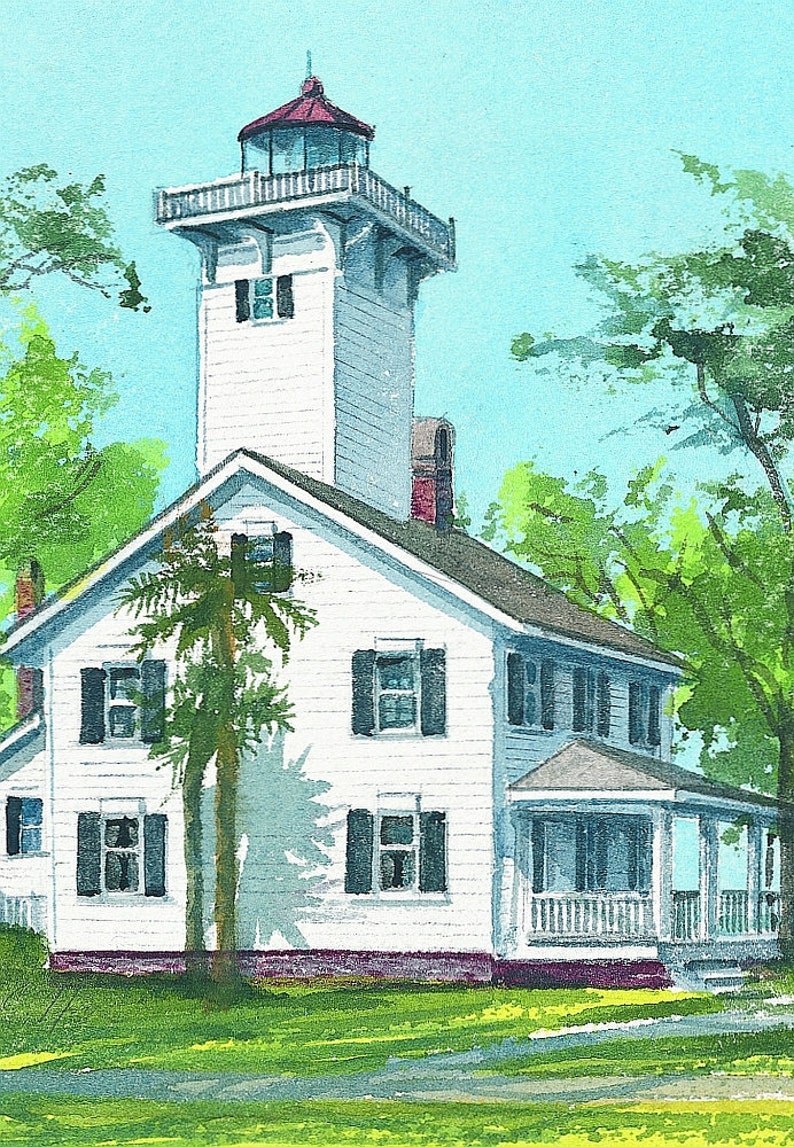 Haig Point Range Rear Lighthouse Leamington Light Daufuskie - Etsy