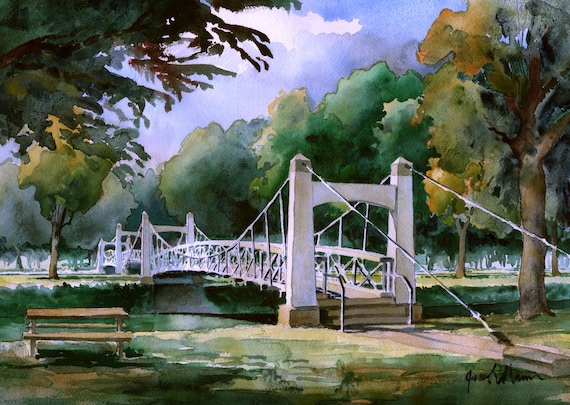 Lake Lenape Bridge Perkiomen Creek Perkasie & Sellersville | Etsy