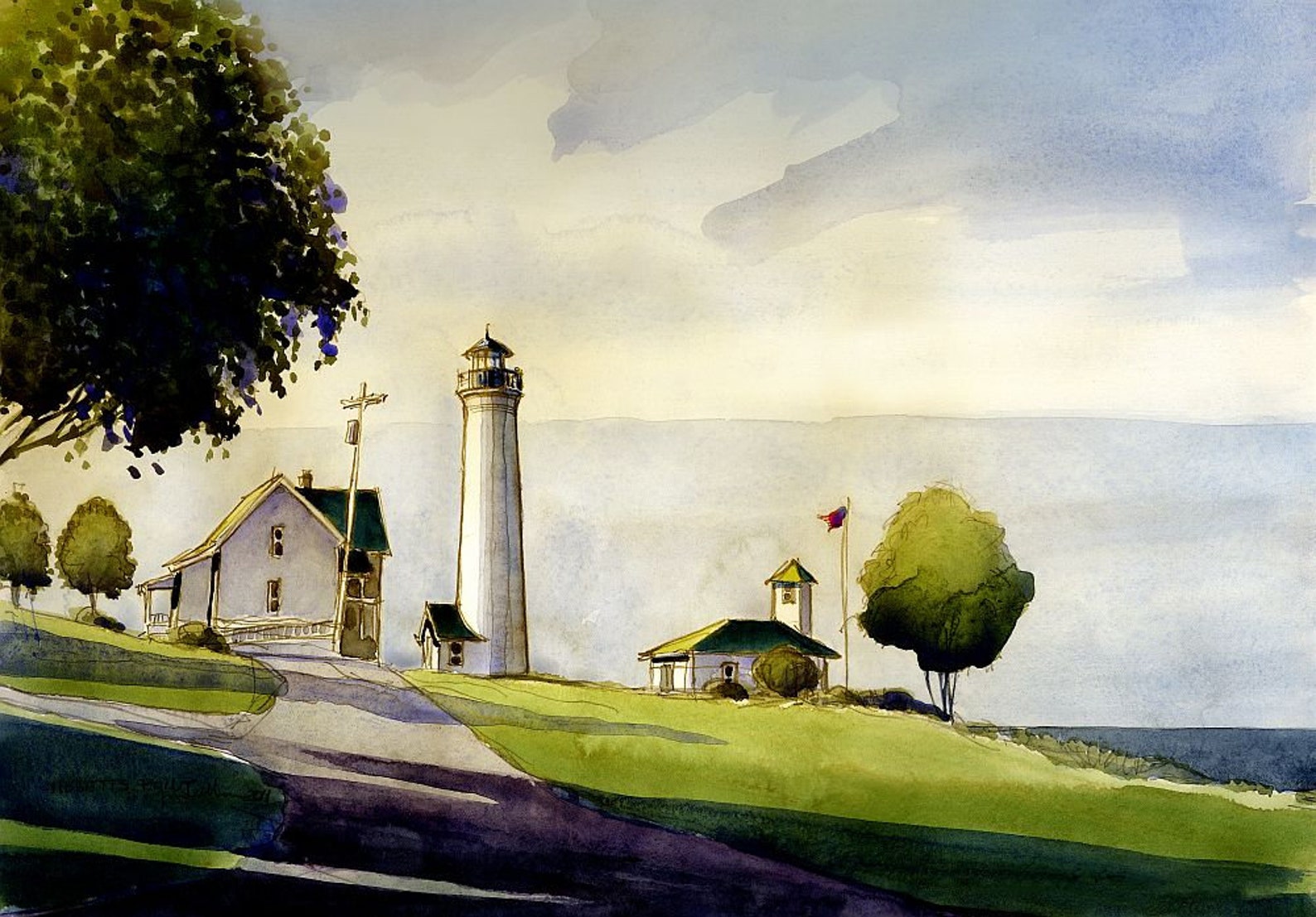 Tibbetts Point Lighthouse Cape Vincent Lake Ontario Troy - Etsy