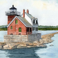 Martha’s Vineyard Edgartown Lighthouse Digital Wall Art Printable ...