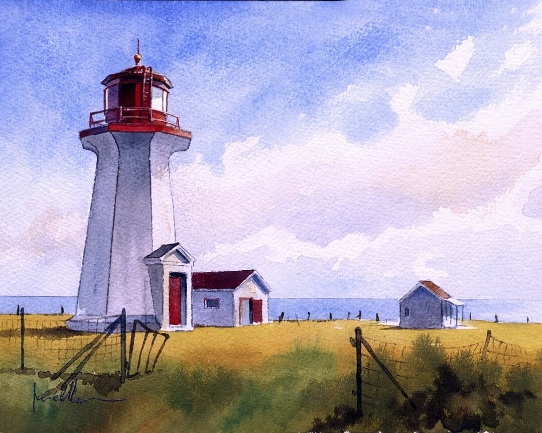Cap D'espoir Lighthouse Gaspé Peninsula Quebec Canada. - Etsy