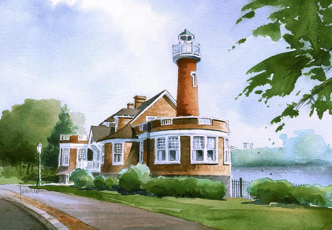Turtle Rock Lighthouse Boathouse Row Fairmount Park - Etsy