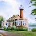 Turtle Rock Lighthouse, Boathouse Row, Fairmount Park, Philadelphia ...