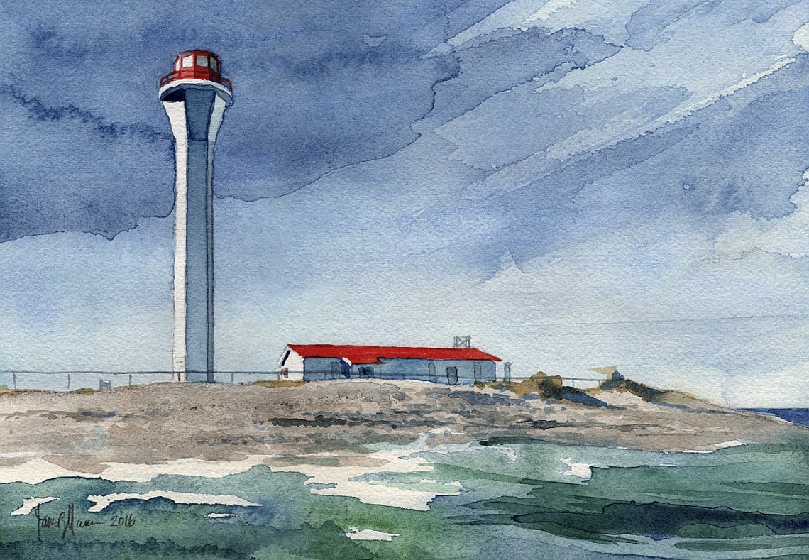 Point Escuminac Lighthouse New Brunswick Canada. White tower | Etsy