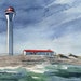 Point Escuminac Lighthouse New Brunswick Canada. White Tower - Etsy