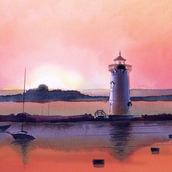 Edgartown Lighthouse - Etsy