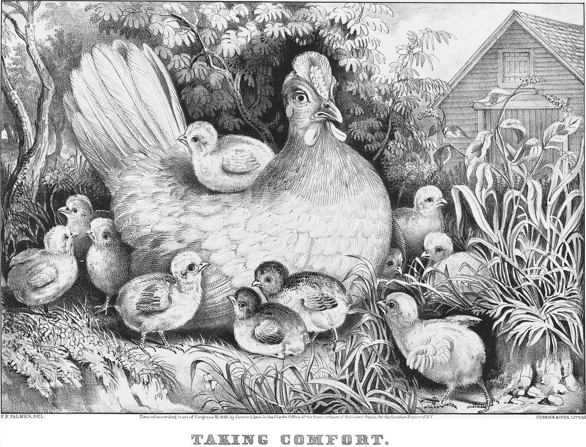Spring Peeps Vintage Art Printable Coloring Pages. Victorian | Etsy