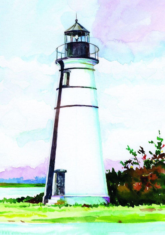 Tchefuncte River Lighthouse Louisiana Fridge Magnet - Etsy