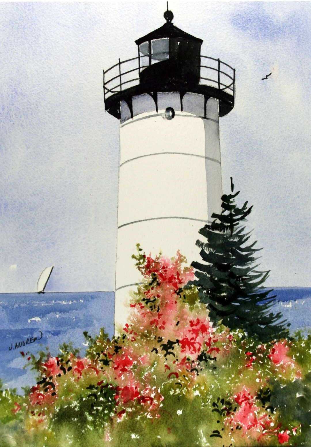 East Chop Lighthouse, Oak Bluffs, Martha's Vineyard, Mass. Portrait ...