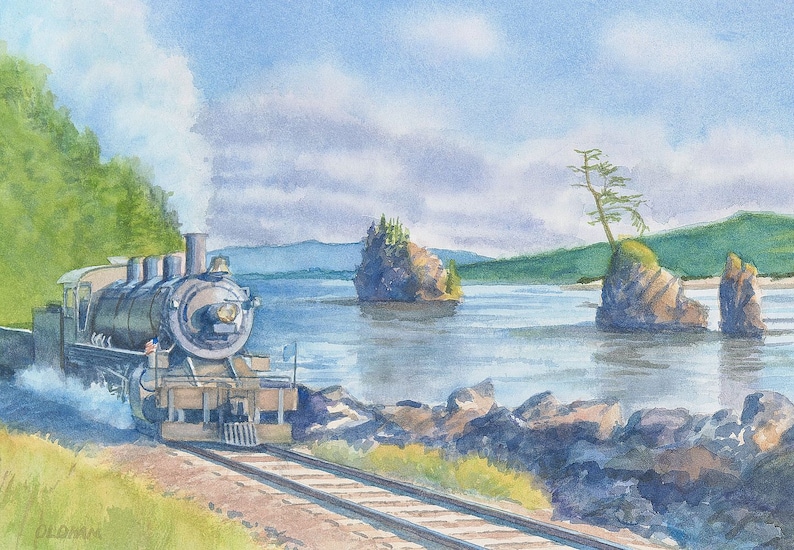 Oregon Coast Scenic Railroad by Three Graces Garibaldi. - Etsy