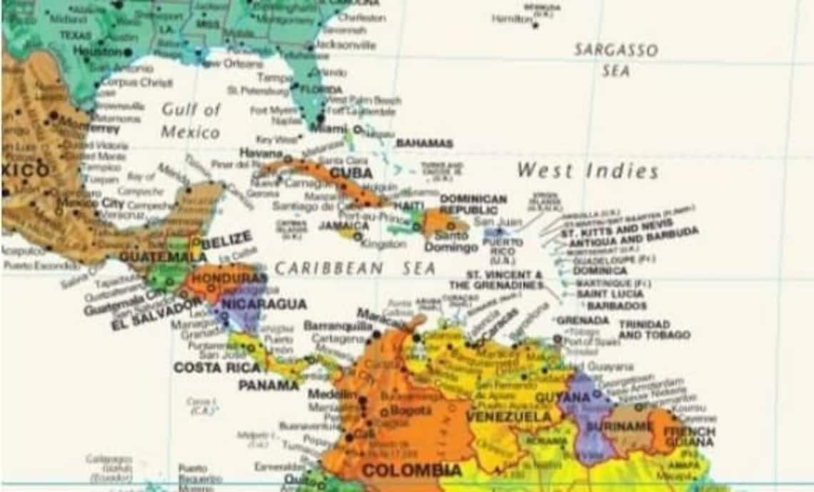 World Wall Map Poster. Colorful Tyvek, Waterproof, Rip Resistant ...