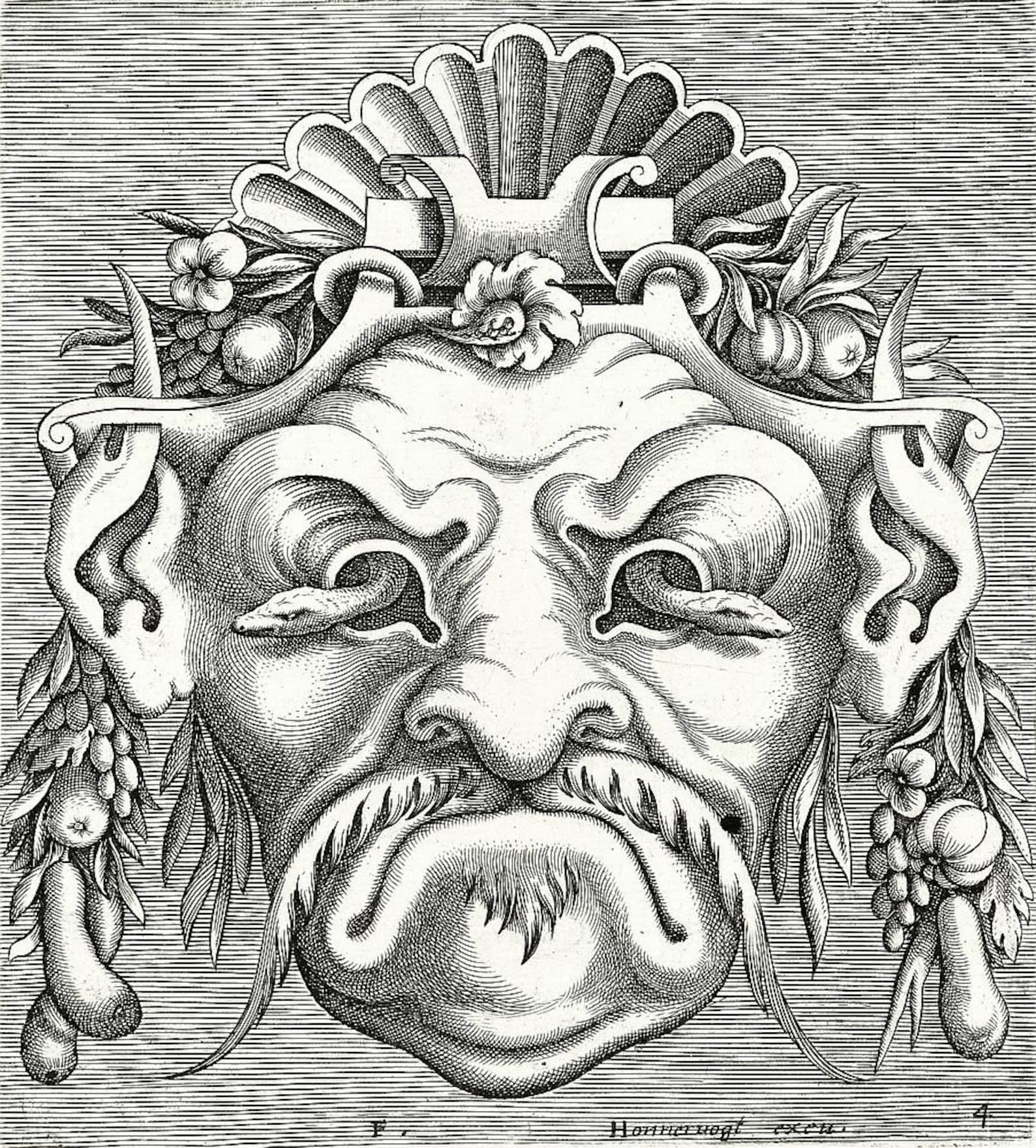 Fierce Grotesque Masks Vintage Art Printable Coloring Pages. 6 - Etsy