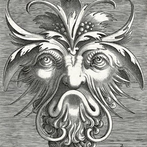 Fierce Grotesque Masks Vintage Art Printable Coloring Pages. 6 Weird ...