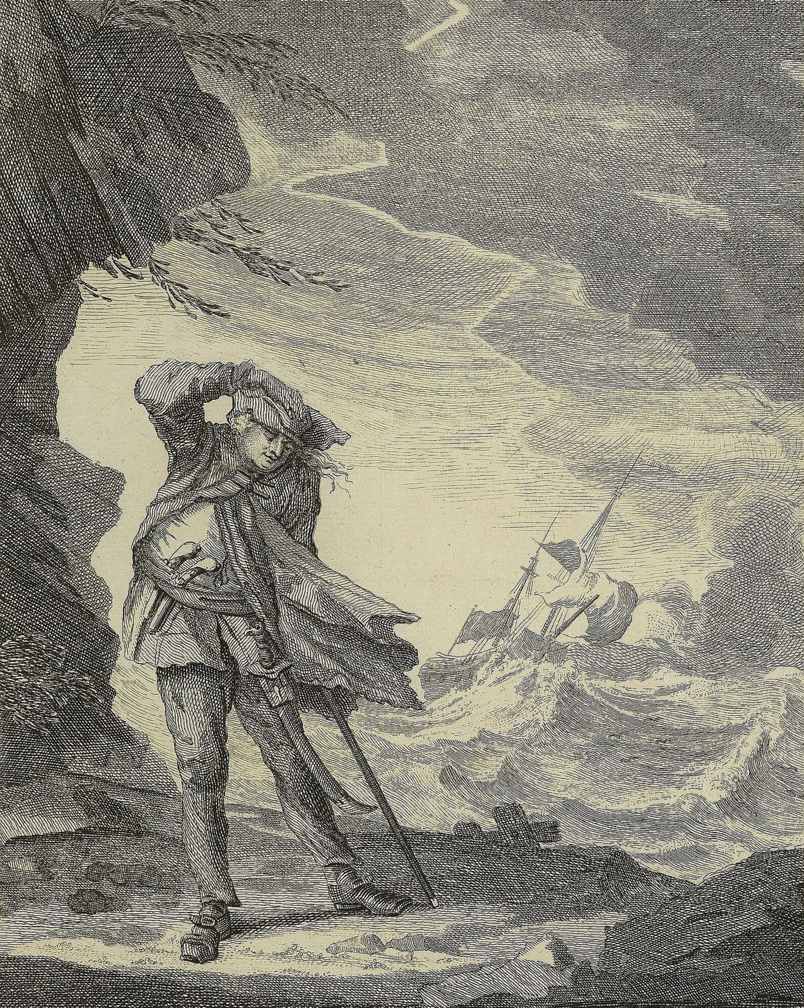 Pirate Captain Edward ned Low in Storm W/ | Etsy