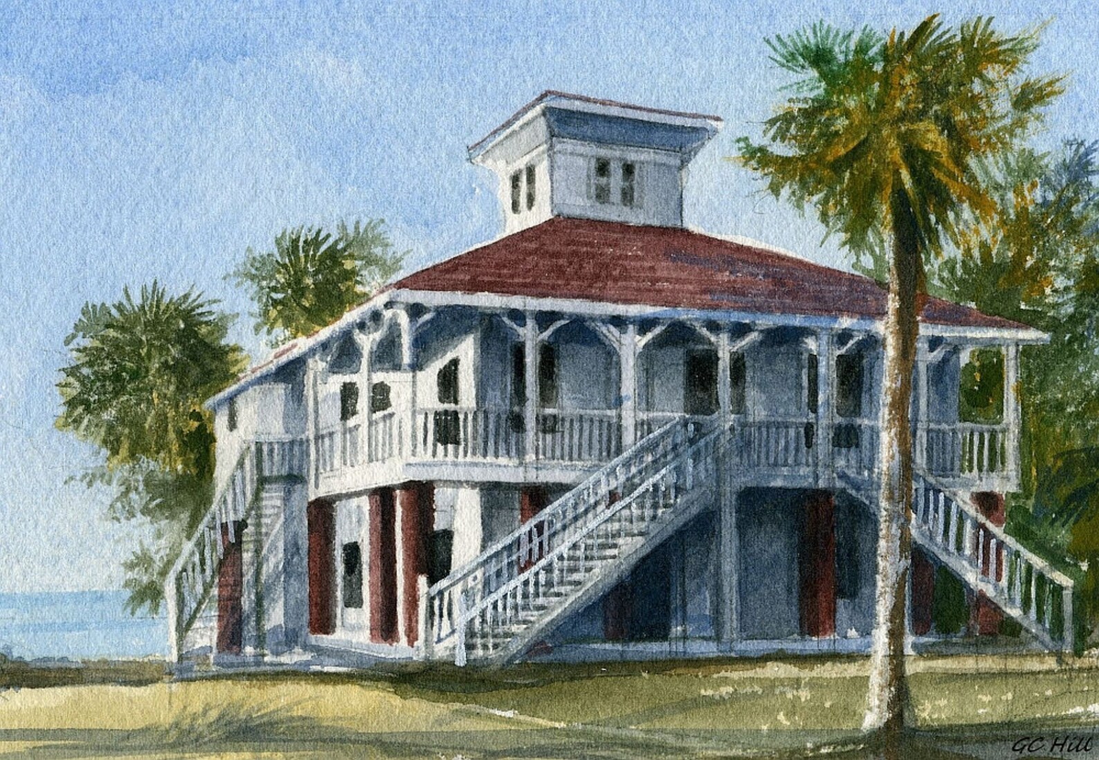Florida Panhandle Lighthouses Notecard Collection. Set of 6 Beautiful ...