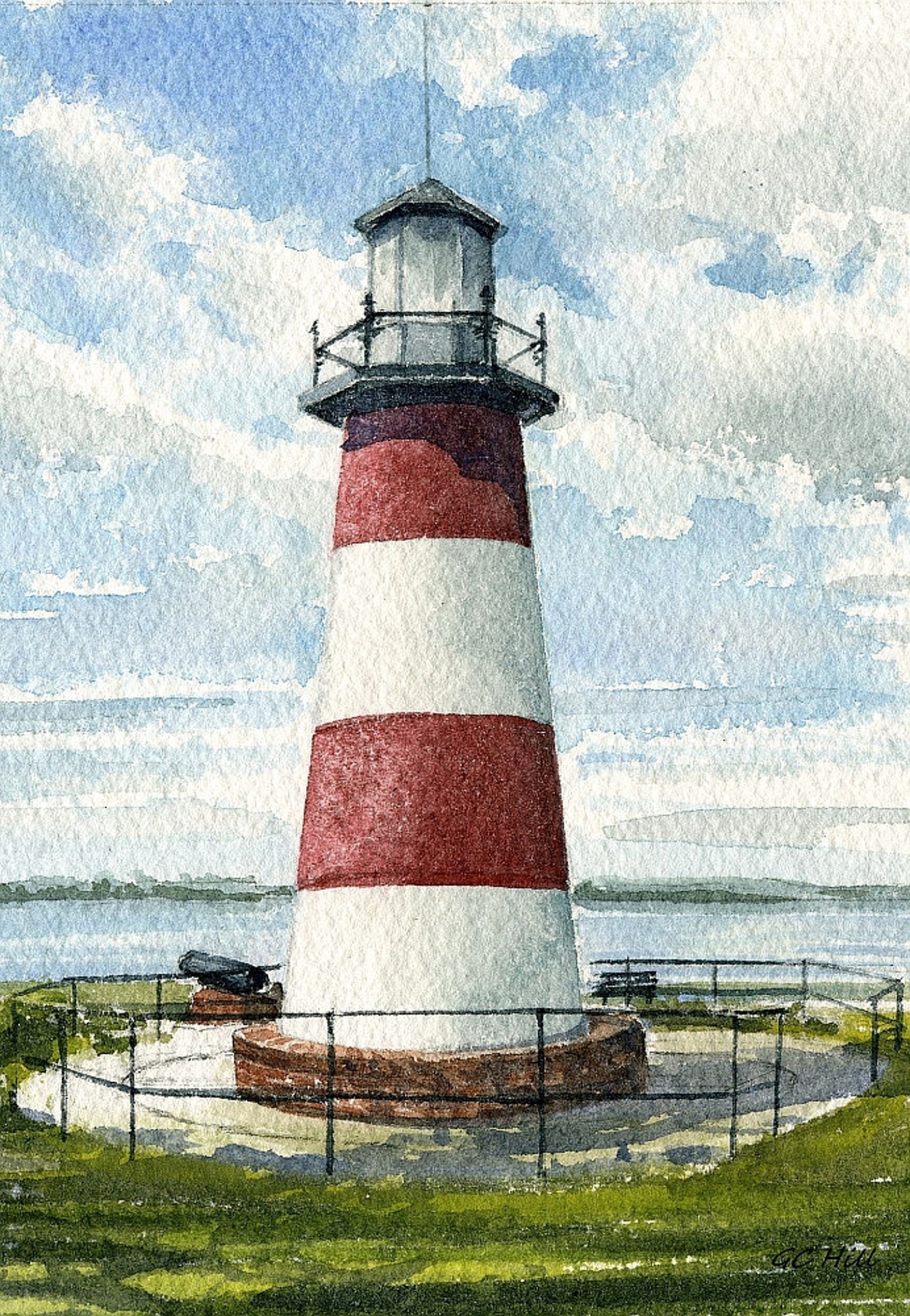 Mount Dora Lighthouse Florida. Red & White Striped Tower by - Etsy