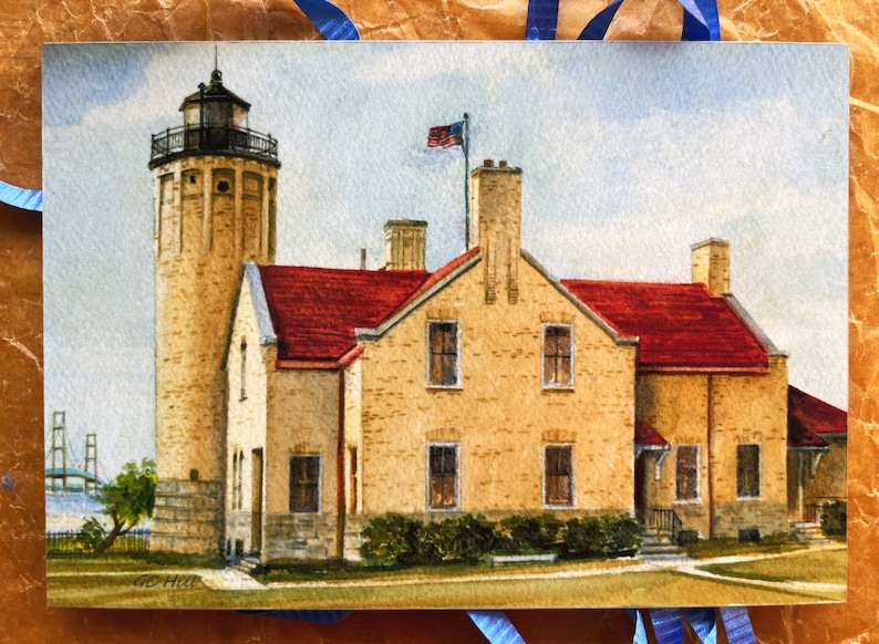 Old Mackinac Point Lighthouse Fridge Magnet 3.5x5. | Etsy
