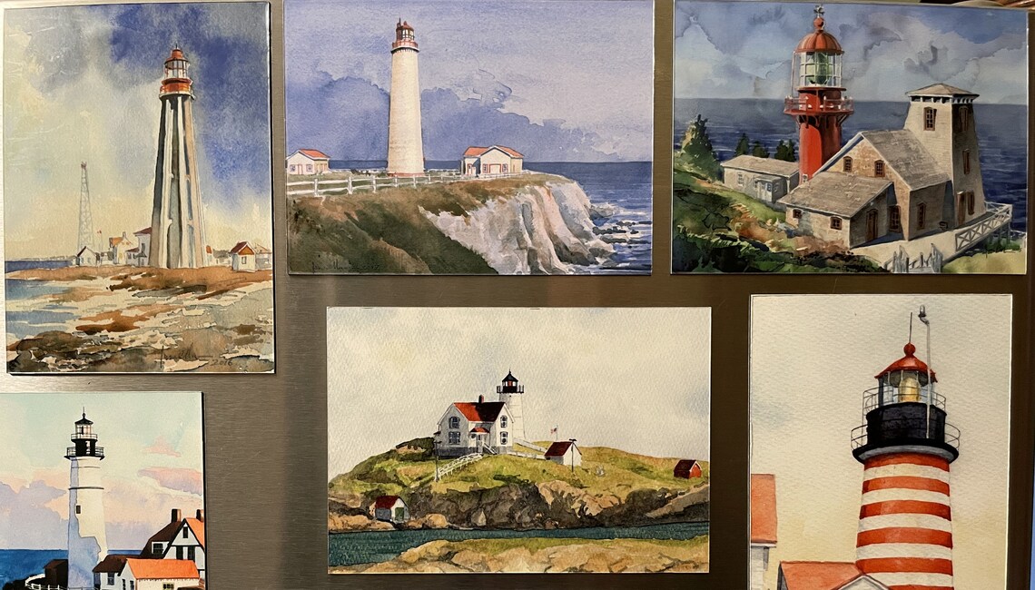 Cap Des Rosiers Lighthouse Fridge Magnet 3.5x4.75. Gaspé - Etsy