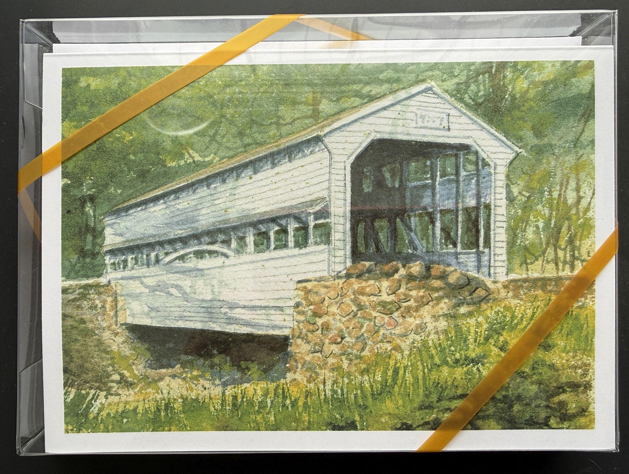 Knox Covered Bridge, Valley Forge, Pennsylvania. White Bridge in Summer ...