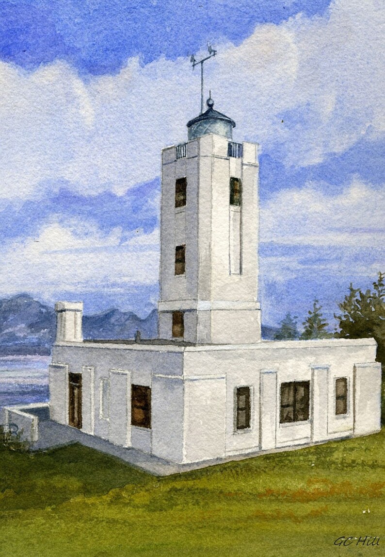Five Finger Islands Lighthouse Alaska Inside Passage Art - Etsy