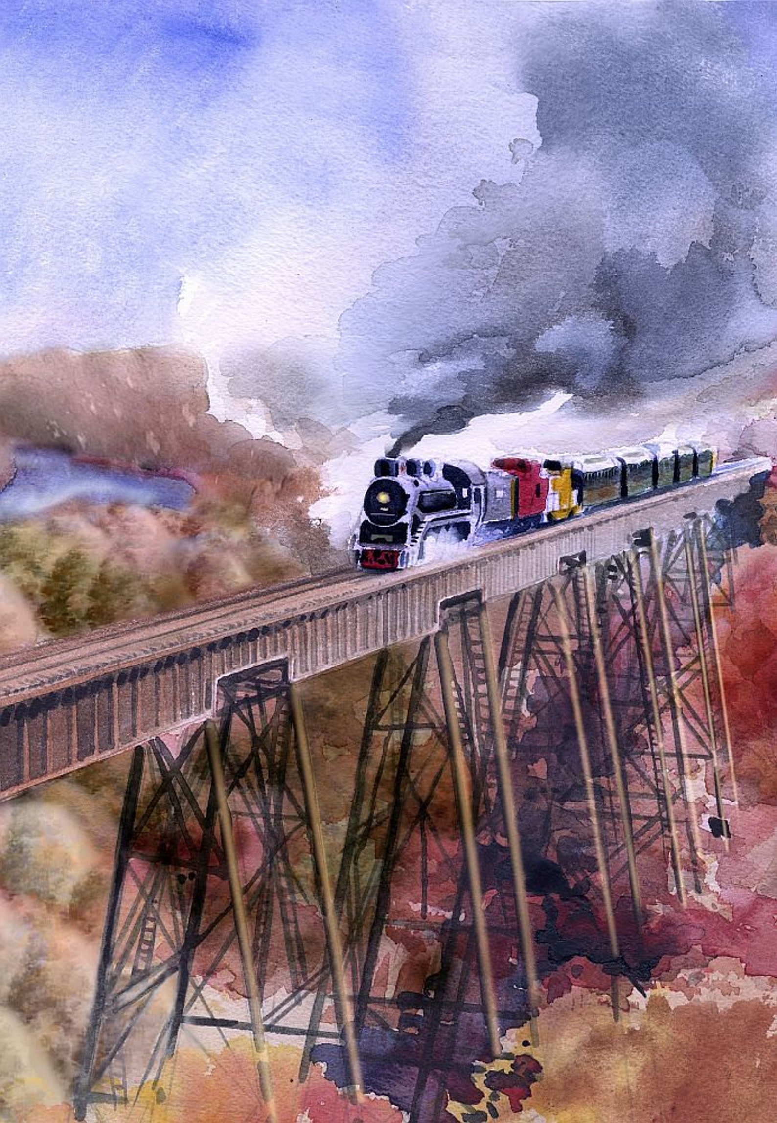 Boone & Scenic Valley Railroad Iowa. Dramatic Autumn Portrait - Etsy