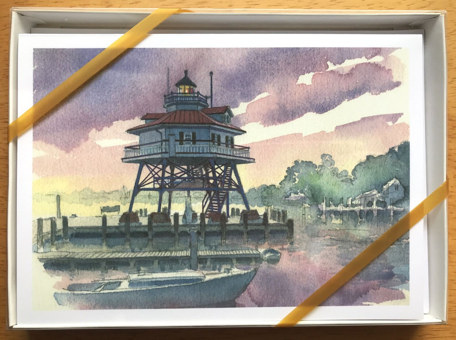 Drum Point Lighthouse Solomons Island MD. Purple Sunset at - Etsy