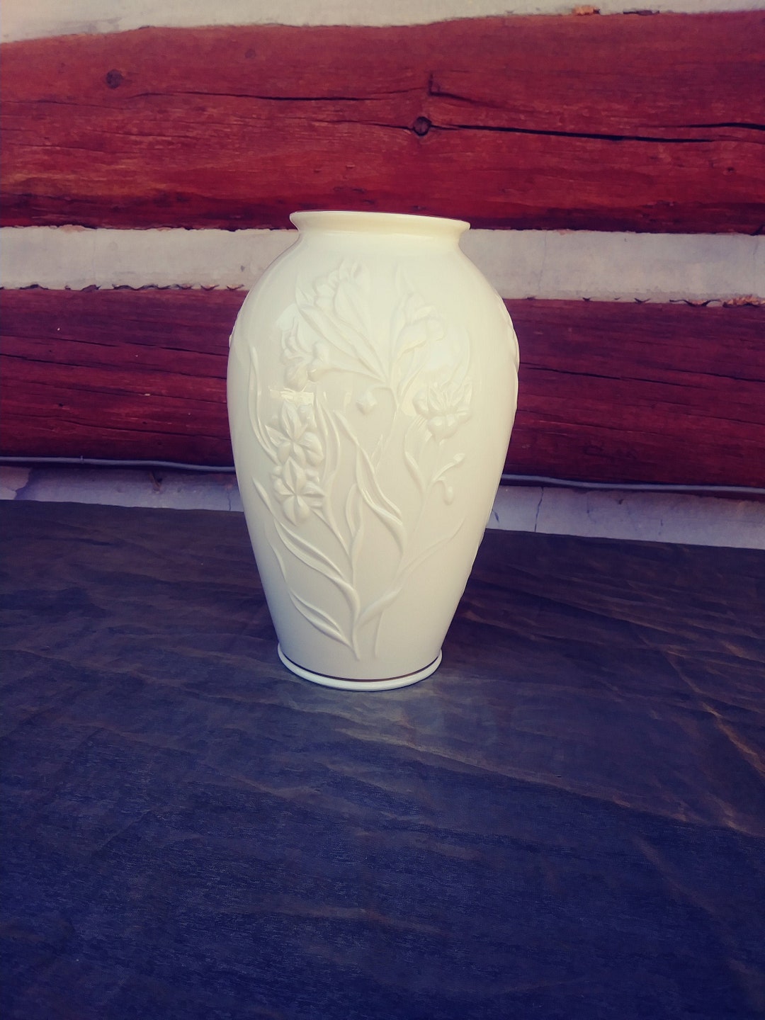 Lenox Tiger Lilies Vase 8"/lenox Flower Vase/lenox Lily Vase/porcelain ...