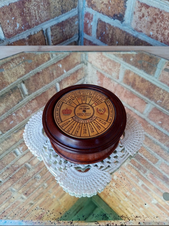 100 Year Calendar Brass/Copper Calendar On Stand for … - Gem