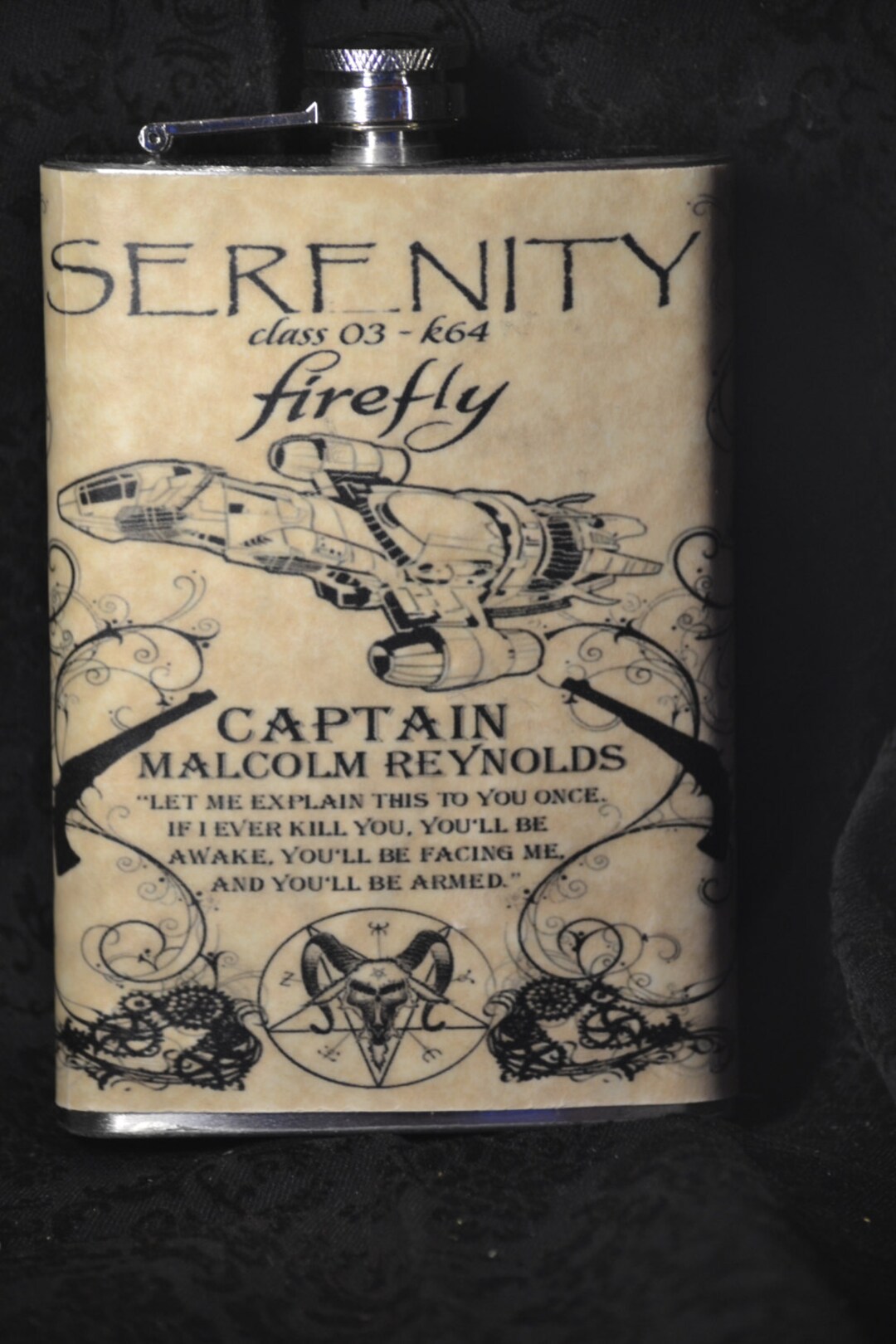 Firefly 8oz Stainless Steel Flask - Etsy