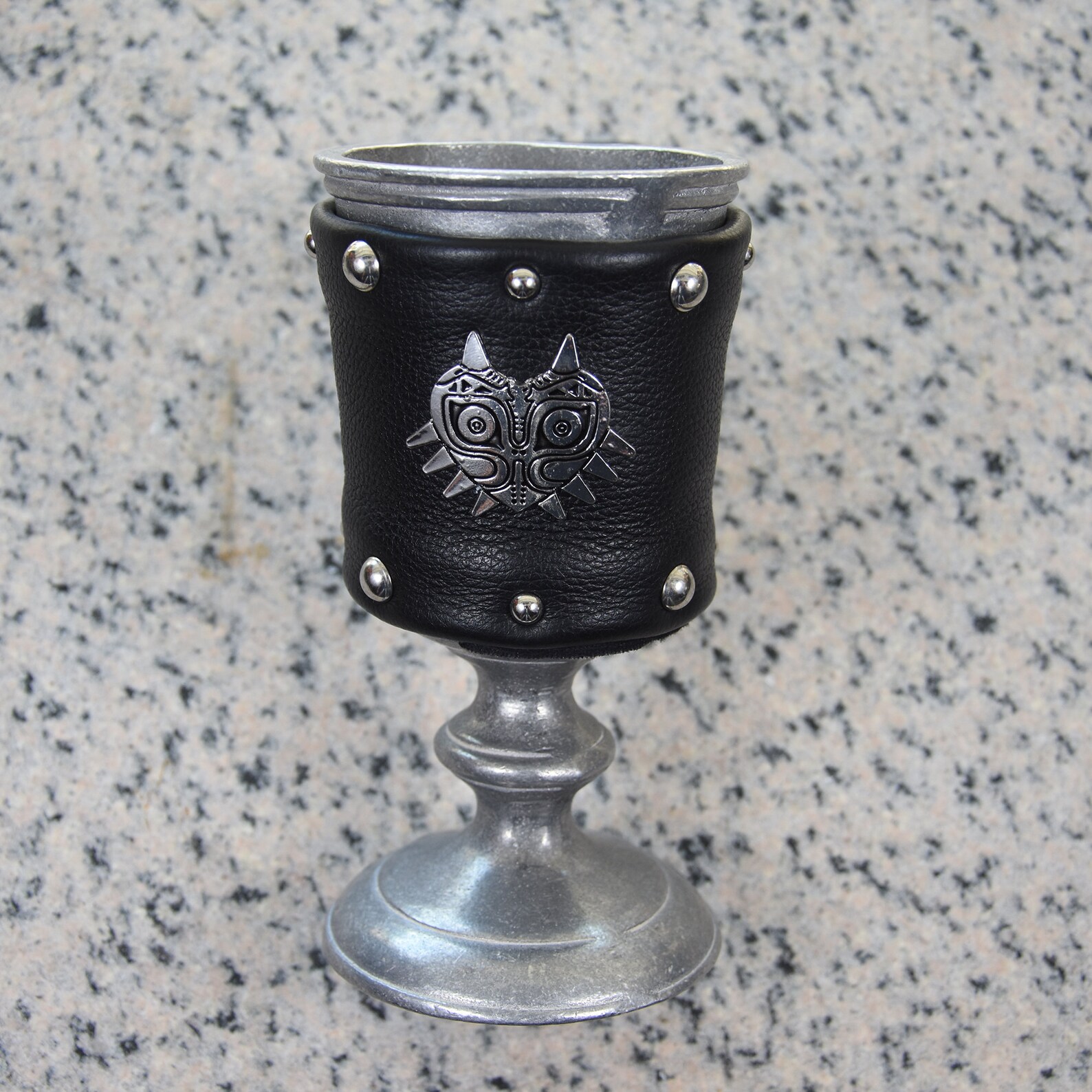 Video Game Inspired , Statesmetal Goblet, Wrapped in Leather Studded ...