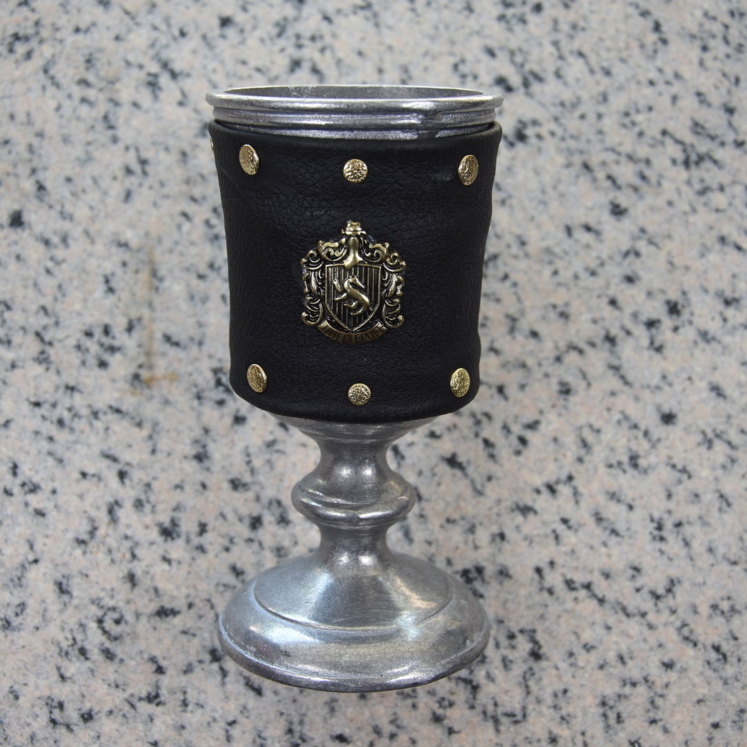 HP Metal Goblet Wrapped in Leather Studded Band - Etsy