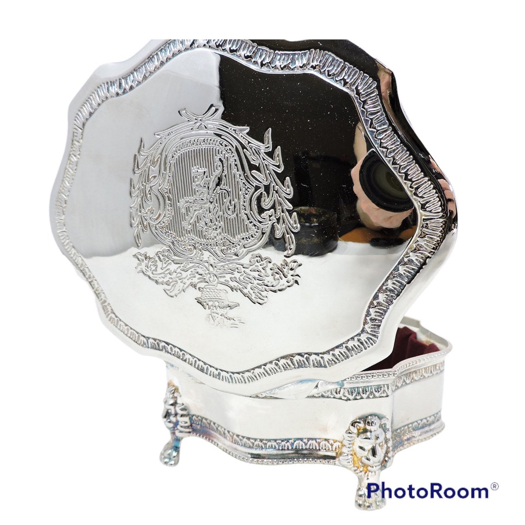 Silver Jewelry Boxes Lion Claw Foot Jewelry Box Small - Etsy