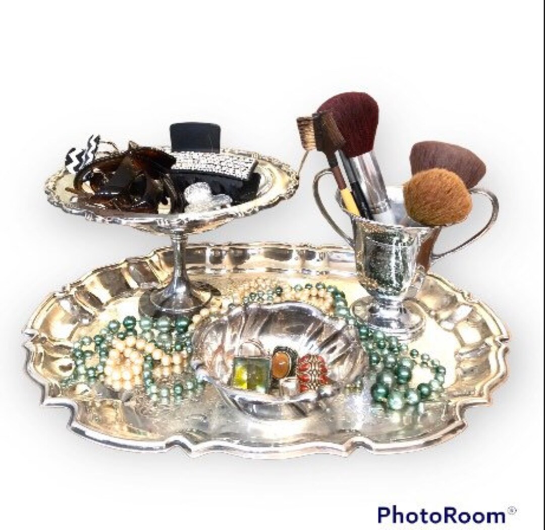Vanity Tray Sets Silver Vanity Set Silver Tea Sets Vintage - Etsy
